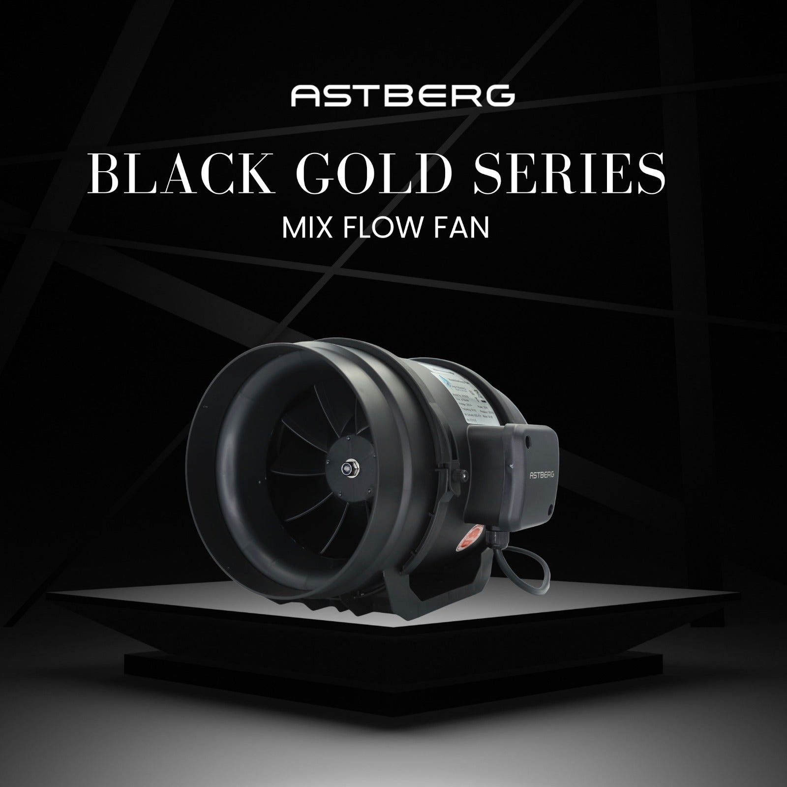 Black Mix Flow Inline Fans – Astberg Ventilation