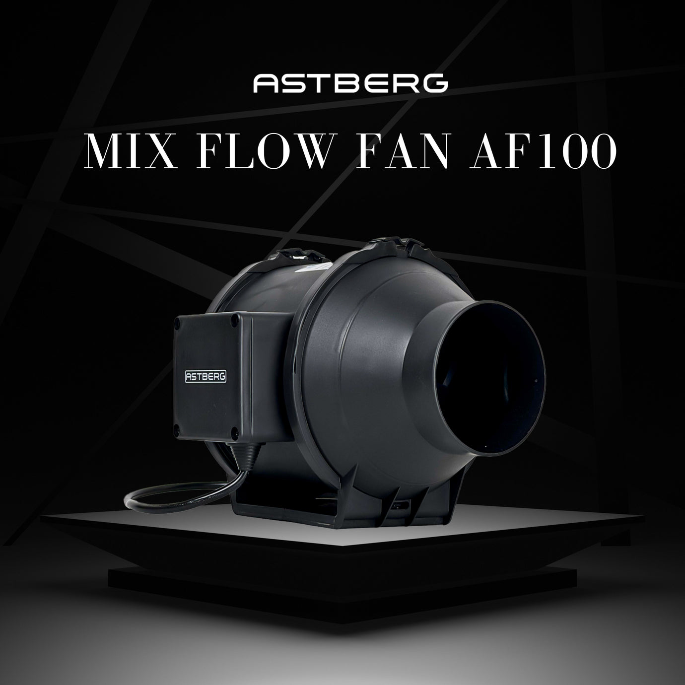 ASTBERG SILENT MIXFLOW INLINE DUCT VENTILATION EXHAUST FAN AF 100 ...