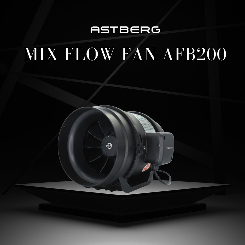 ASTBERG SILENT MIXFLOW INLINE DUCT VENTILATION EXHAUST FAN AFB-200 ...