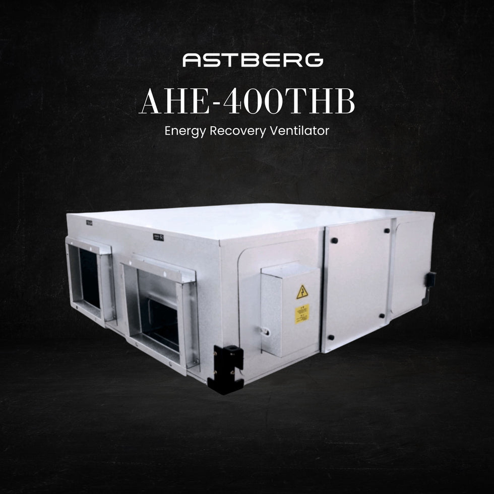 Astberg ERV/HRV ENERGY HEAT RECOVERY VENTILATION SYSTEM AHE-400THB ...